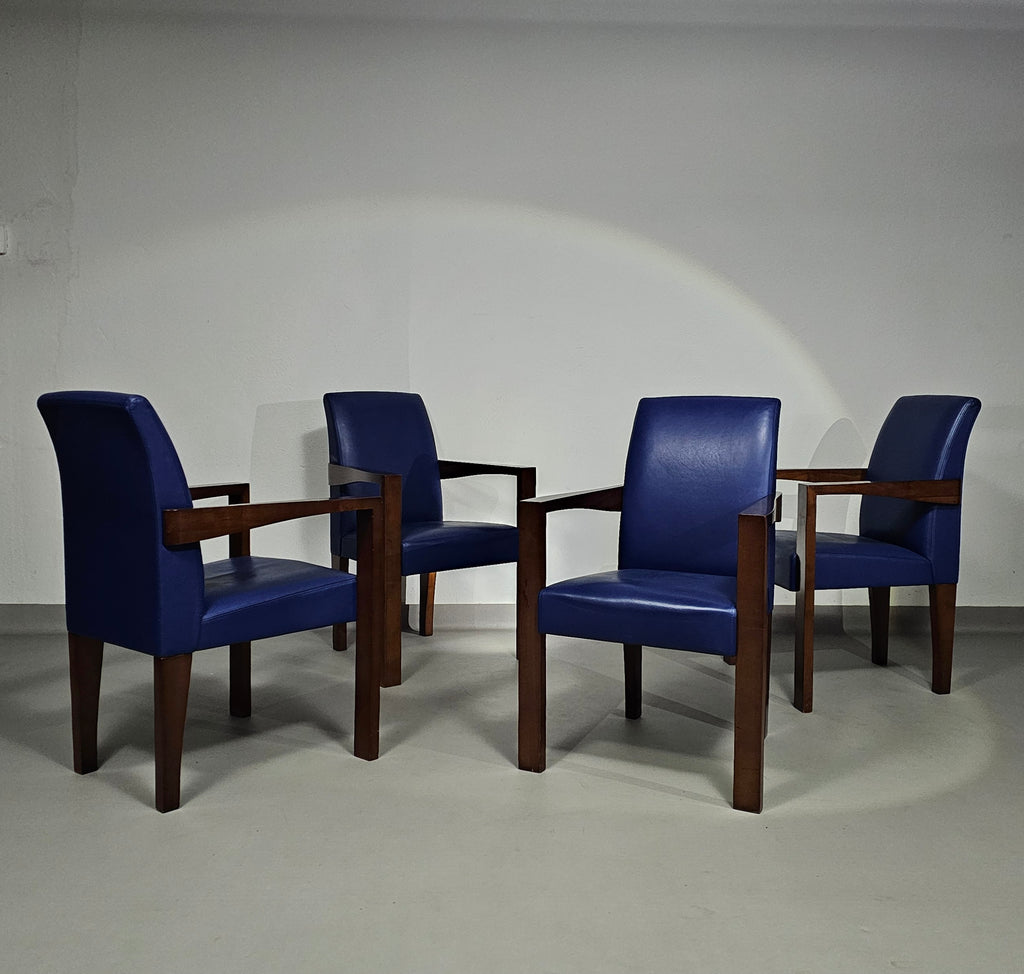4 x Hugues Chevalier conference Ying Bridge chair / leather – Logohuman