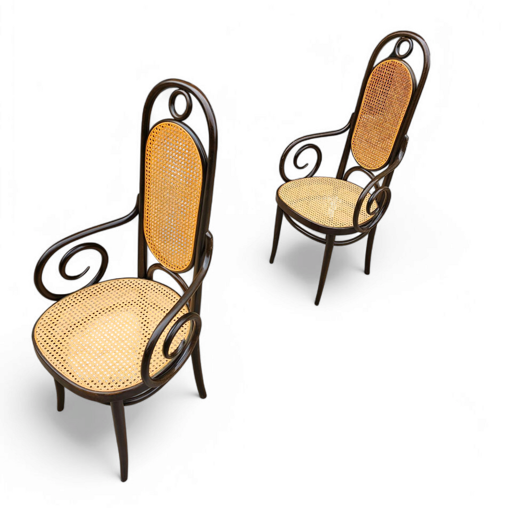2 x Thonet 83 / Long John chairs – Logohuman