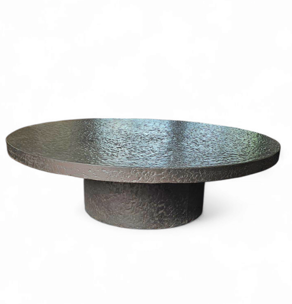 Beautiful composite, resin stone look brutalist coffee table – Logohuman