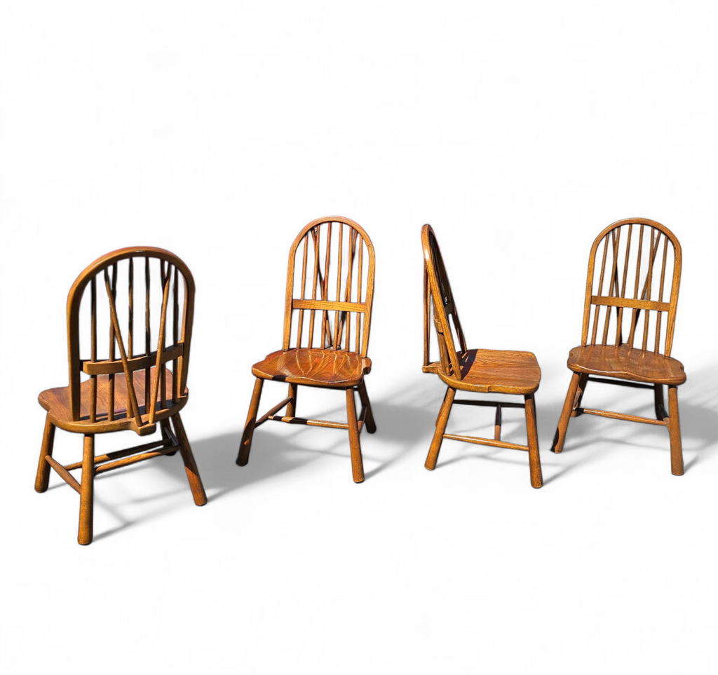 4 x Welsh stick back chairs – Logohuman