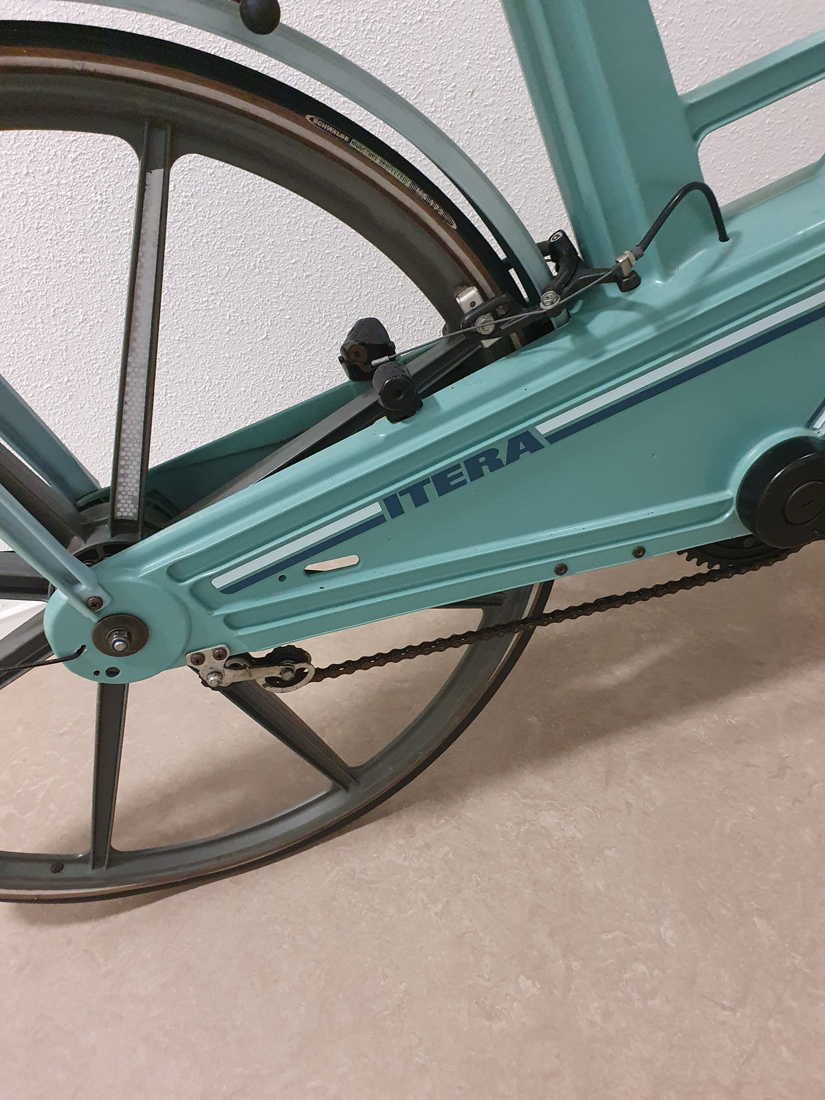 Vintage blue plastic bike Itera from Volvo Sweden, 1980s – Logohuman